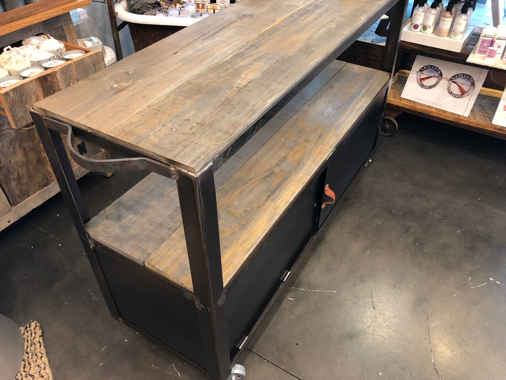 Rolling Bar Cart console table – Southern Restoration
