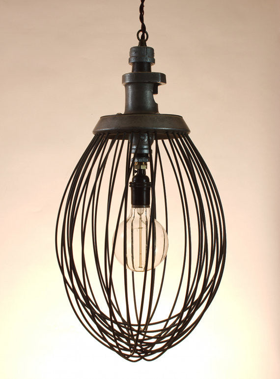 Large whisk hanging light – Southern Restoration